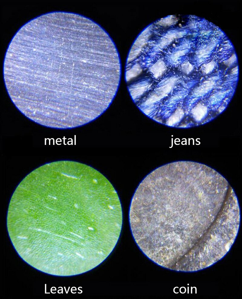 LED UV Light 60X/100X Mobile Phone Microscope w/Cell Phone Clip ...