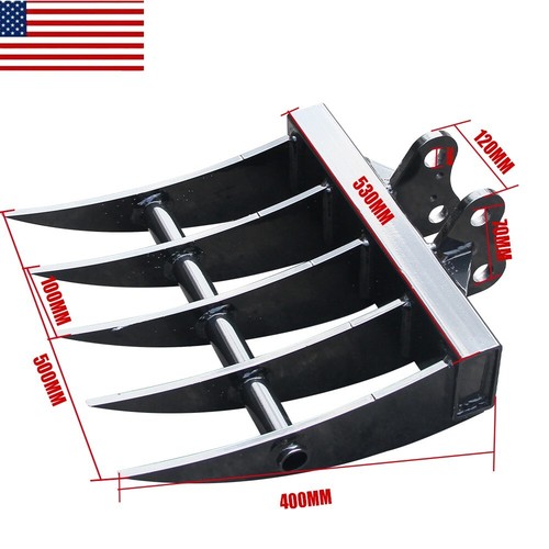 Rake Attachment For Mini Excavator 1 Ton - 1.5Ton Digger In Stock USA ...