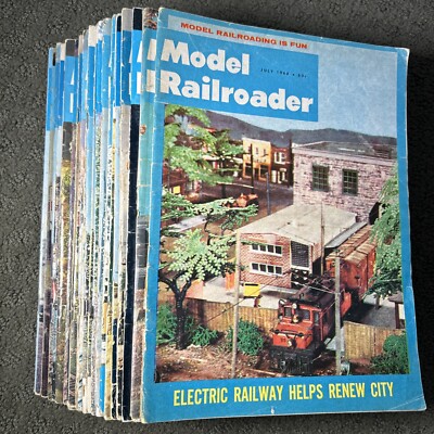 Vintage Lot of 23 Model Railroader Toy Hobby Train Locomotive Magazine ...