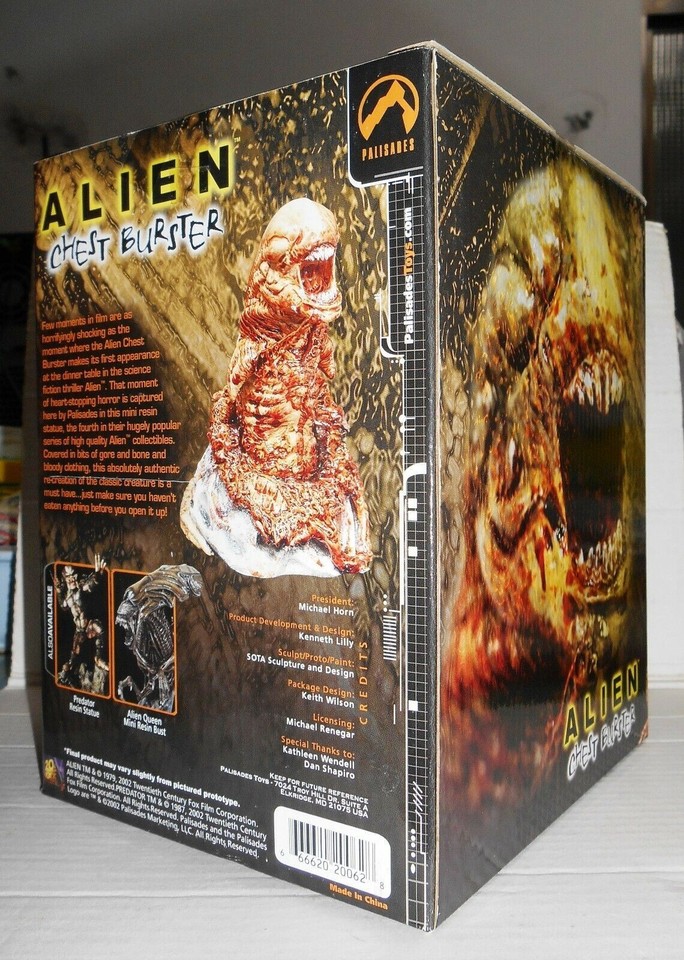 Palisades Alien Chestburster Bust 1681/3000 Romulus Aliens Facehugger ...