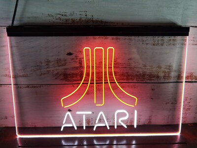 For Atari Shop 2 Colors LED Neon Light Sign showrooms game store home ...