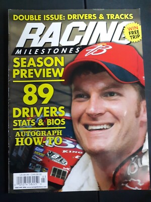 DALE EARNHARDT JR. 2006 RACING MILESTONES 89 DRIVER BIO's Magazine | eBay
