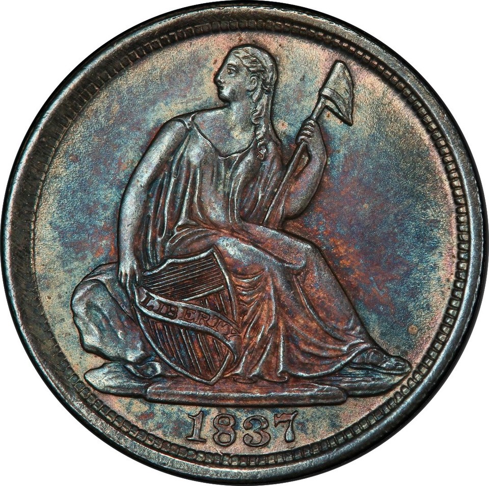 1837 LIBERTY SEATED H10C PCGS MS 67 | eBay