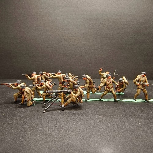 3D Printed 1/72 Scale WWII Scene Model 14 Soliders Model | eBay