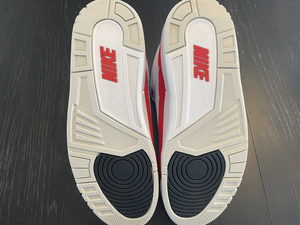 Nike Air Jordan 3 Retro Tinker White University Red Size 12 CJ0939-100 ...