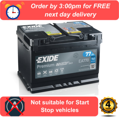 EA770 EXIDE PREMIUM CAR BATTERY 067TE Now Shipping to NI | eBay UK