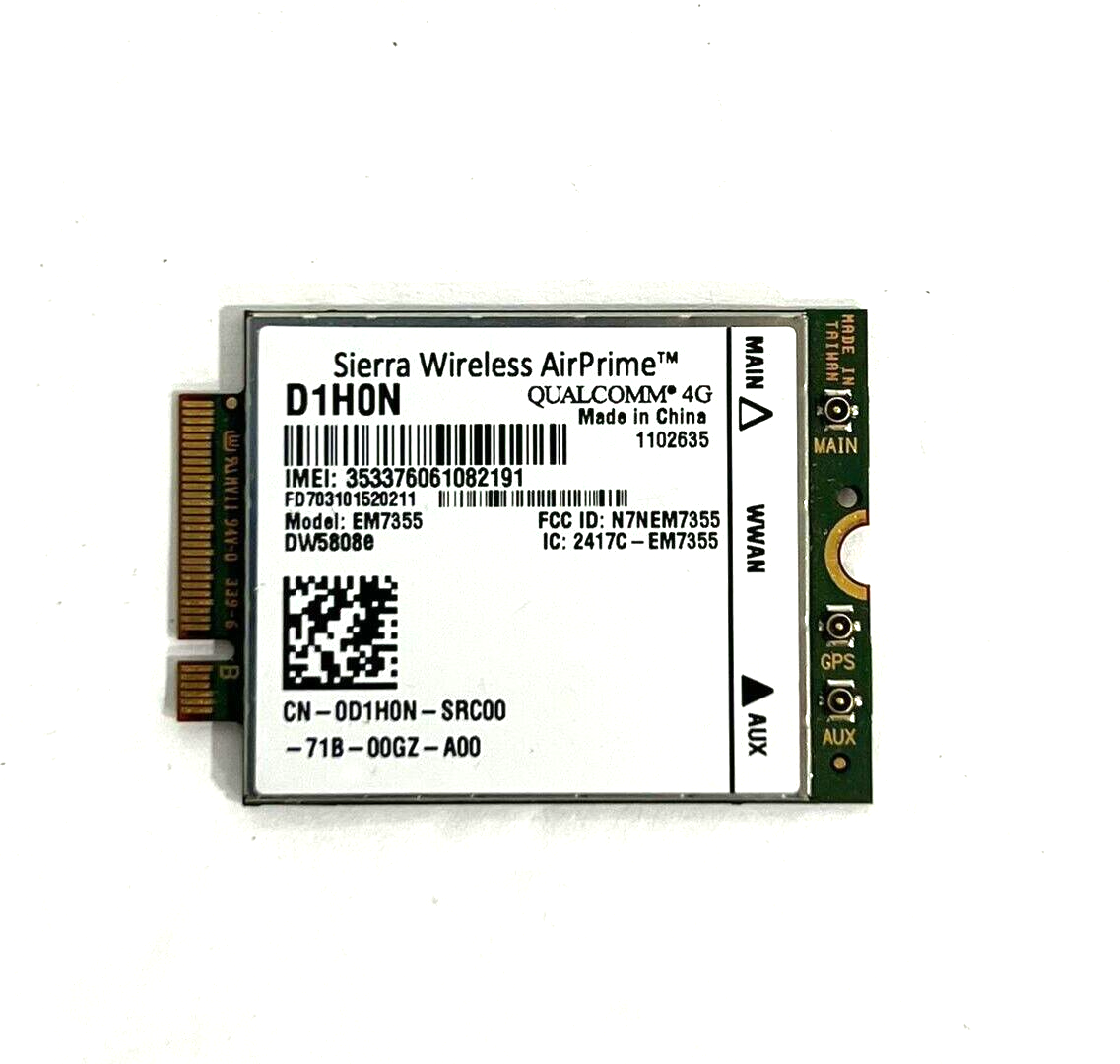 Sierra Wireless AirPrime Qualcomm 4G Card EM7355 D1H0N for Panasonic ...