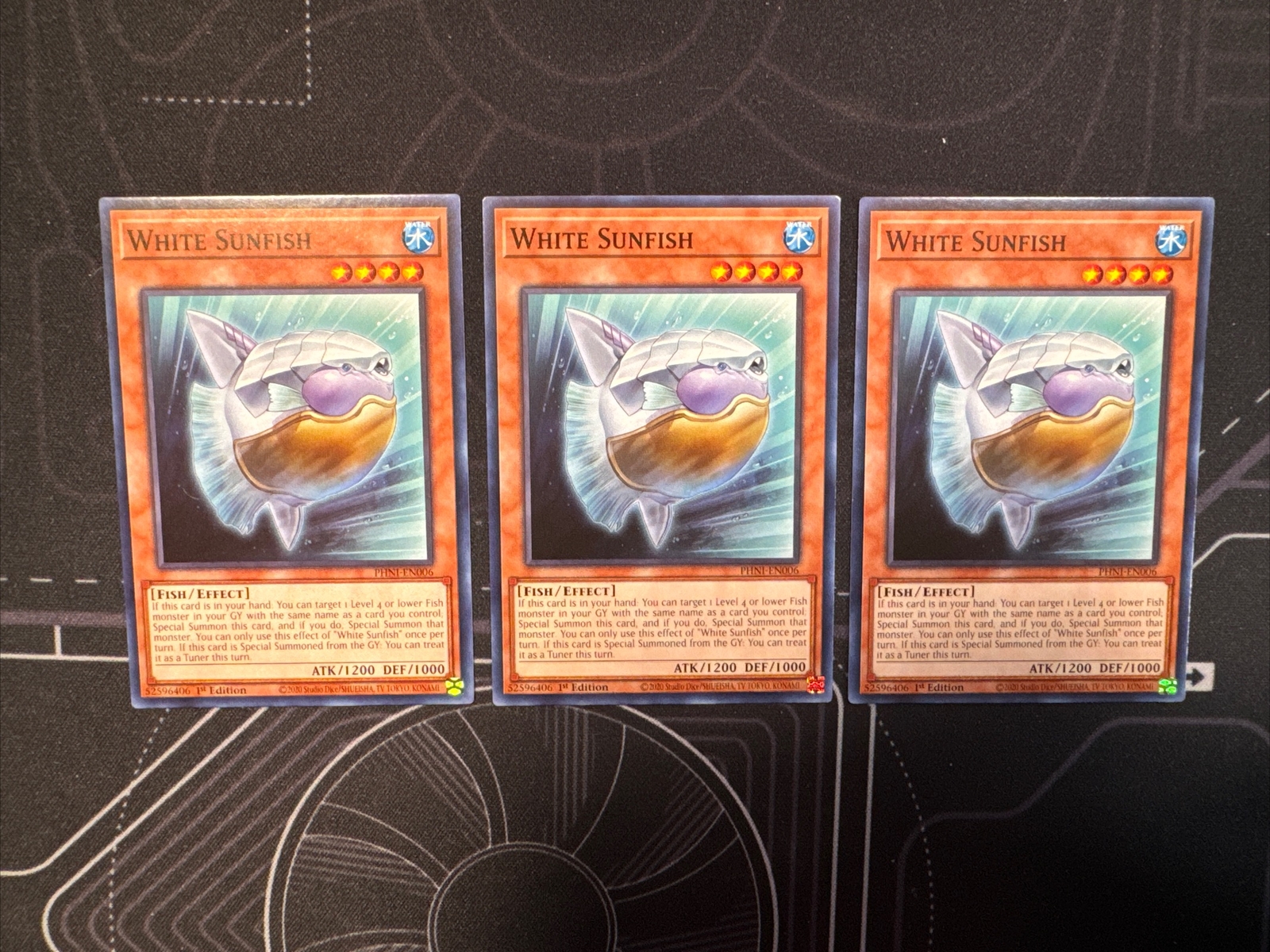 Yugioh! 3x White Sunfish PHNI-EN006 Phantom Nightmare | eBay