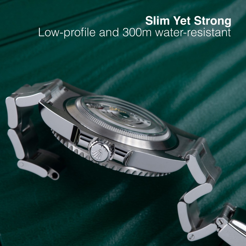 Spiralwinder Slim Sapphire Exhibition Caseback For Rolex Submariner and ...