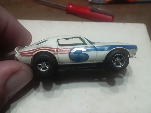 Aurora AFX Chevy Camaro Z28 HO Slot Car Magna Traction #6 Red White ...