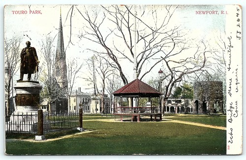 Cartolina RI Newport 1907 Veduta Touro Park B33 | eBay