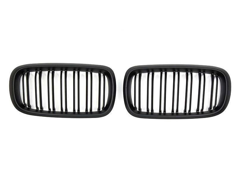Grill Kidneys for BMW X5 X6 F15 F16 2013-2018 Sport Double Slat Black ...