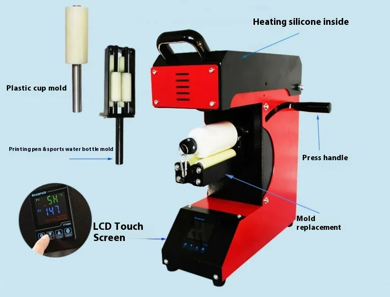 Plastic Cup Printing Machine Water Bottle Printing Machine Heat ...