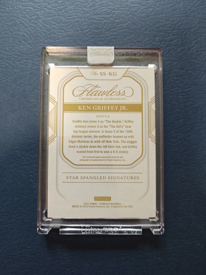 Ken Griffey Jr. 2023 Flawless Star Spangled Signatures Game Worn Patch ...