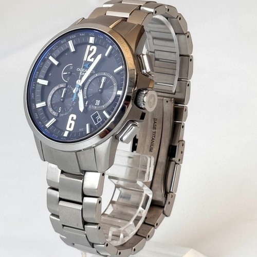 Casio Oceanus Ocw-T2000-1Ajf Classic Line Radio Solar Date Display ...