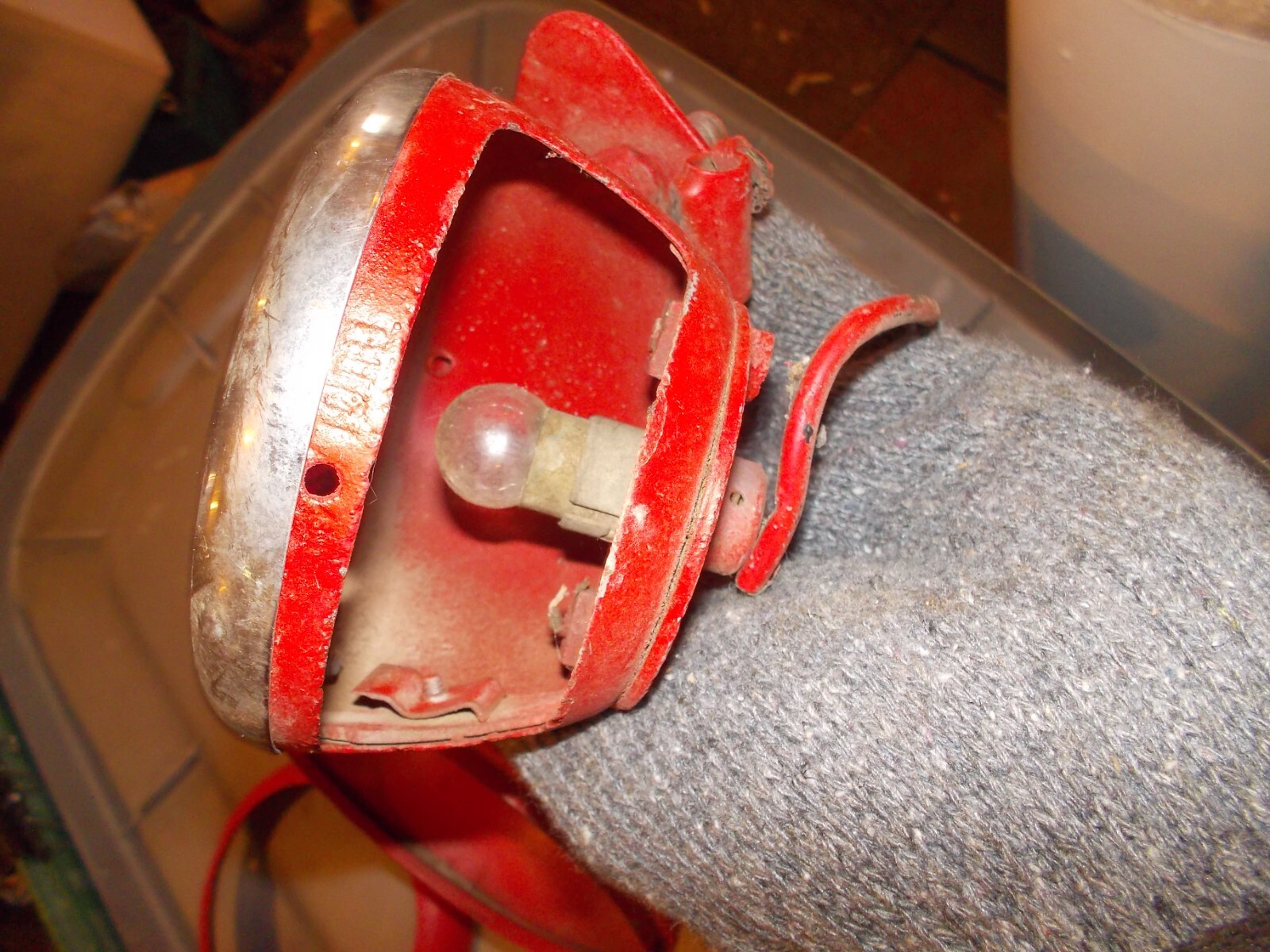 Ford 8N tractor original rear light & Red Light w/ bracket EXTREMELY ...
