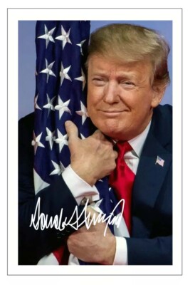 DONALD TRUMP Signed Autograph PHOTO Fan Signature Gift Print USA 45th ...