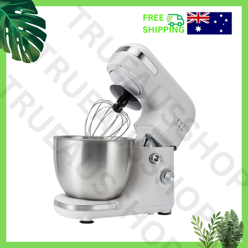 5L 7-Speed Bench Mixer with Stainless Steel Bowl & Attachments - Free ...