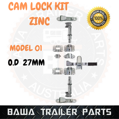 TRUCK REAR DOOR CAM LOCK Handle, Zinc Latch Kit PREMIUM QUALITY - O.D ...