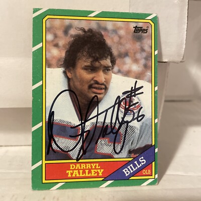 Darryl Talley -West Virginia- Buffalo Bills Autographed Card | eBay