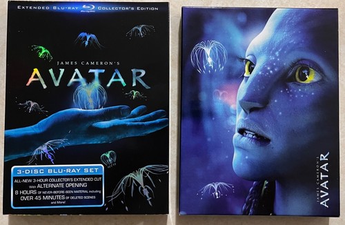 AVATAR EXTENDED COLLECTOR'S EDITION 3 DISC BLU-RAY DVD SET SCI-FI GENRE ...