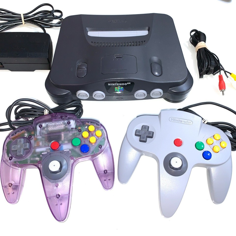 Nintendo 64 N64 Original System Console With 2 Original Controllers ...