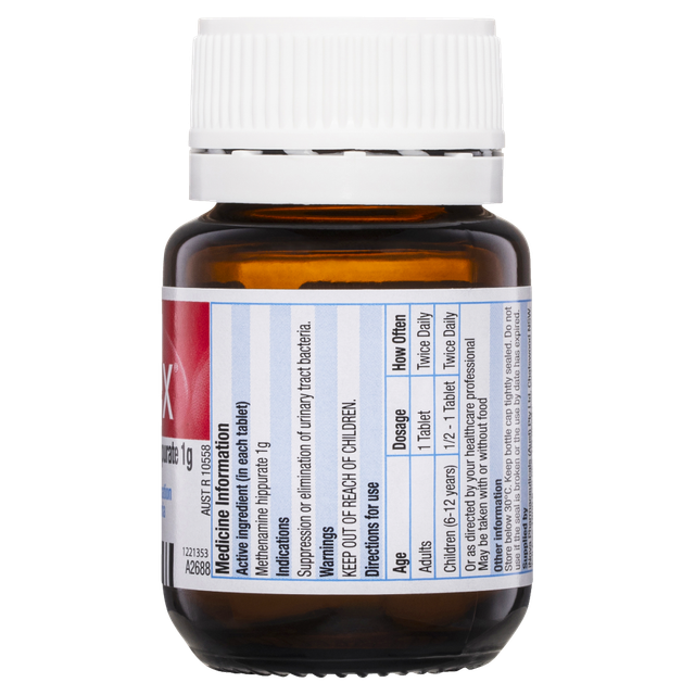 Hiprex 1g Tablets 20 Antibacterial Medicine for Urinary Tract Bacteria ...