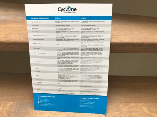 Cyclone Technology CY5000/CY5500 ride-on pressure washer vehicle ...