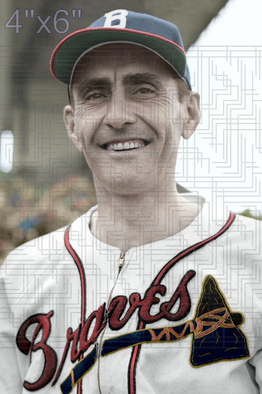 Johnny Niggeling - 1946 Boston N.L. - choose a style - colorized print ...