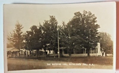 Bethlehem, N. H. 1924 REAL PHOTO POSTCARD THE WAYSIDE INN Bethlehem ...