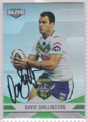 🔥 2013 ELITE PARALLEL Signed Card DAVID SHILLINGTON #P19 🔥☆FREE POSTAGE ...
