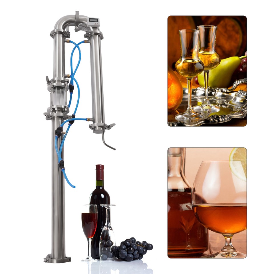 2" (51mm) Reflux Tower Distiller Column Distillation Self Brewing Wine ...