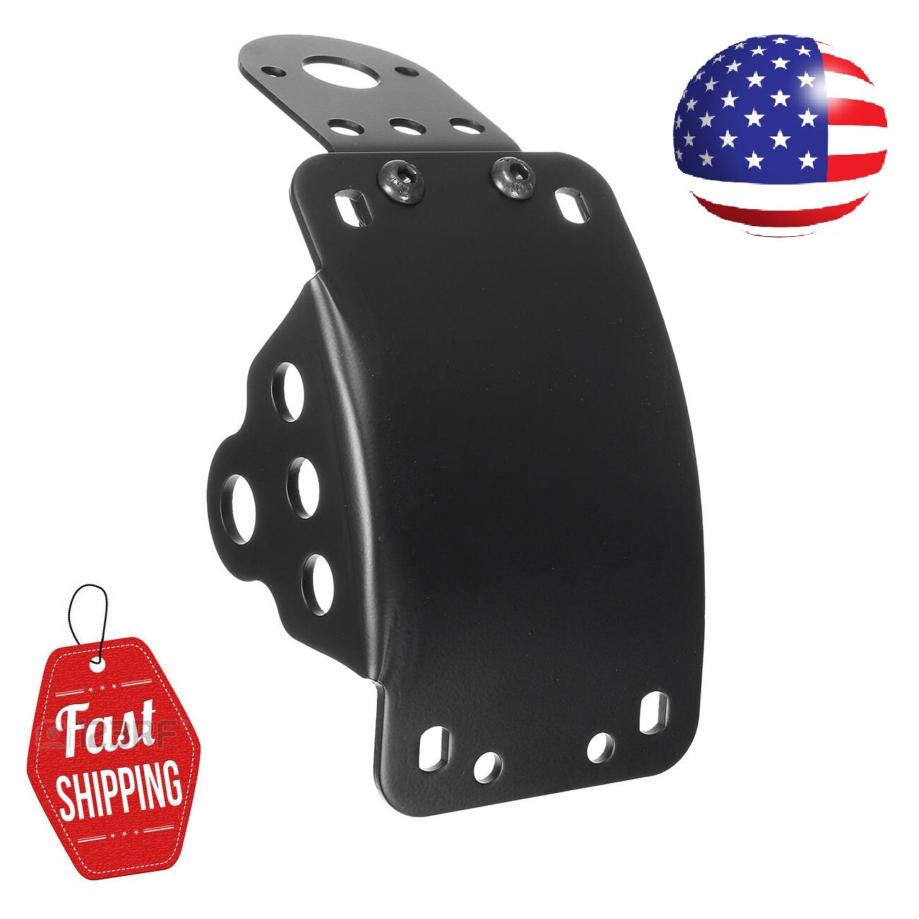 Motorcycle Side Mount License Plate Bracket Kit For Cruiser Chopper ...
