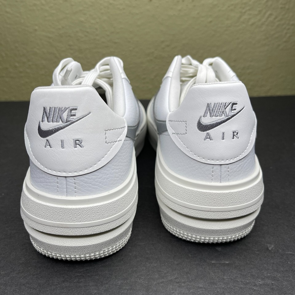 New Nike Air Force 1 Platform Women Size 10 Shoes Summit White Silver ...