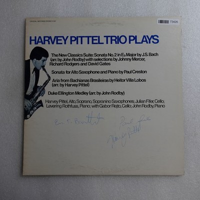 Harvey Pittel Trio Plays LP Vinyl Album Record Classical | eBay