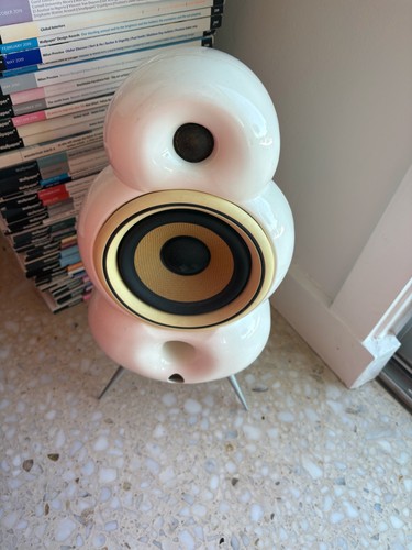 SCANDYNA Mini-pod Speakers 2 White MCM Look Tested - NOT Blue Tooth | eBay
