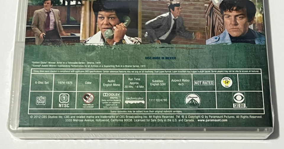 mannix The Final Season (6 DVD Set 1970, 2012) | eBay