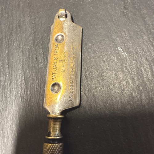 VINTAGE WIZARD RAZOR STROPPER JAN 8TH 1924 ERICSSON SCREW MACH PRODUCTS ...