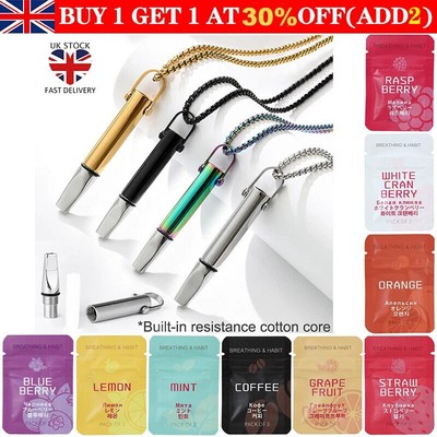 Stress Relief Necklaces Breathlace Quit Smoking Anti Vaping Breathing ...