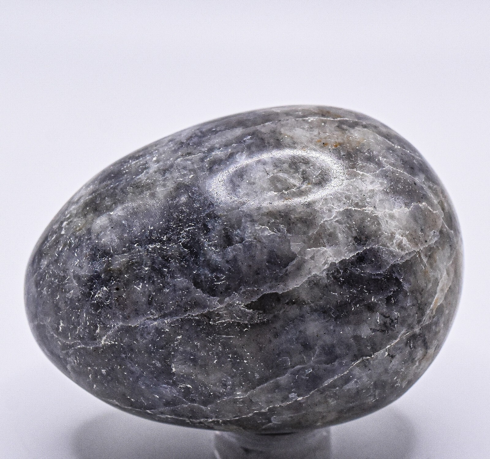 2.25" Blue Iolite Egg Polished Natural Sparkling Cordierite Mineral ...