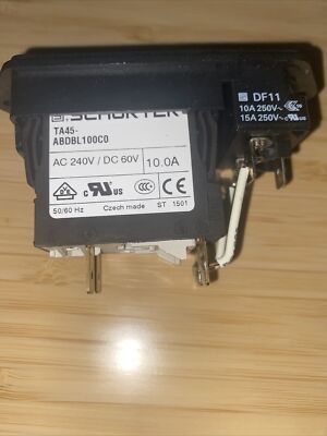 Schurter TA45-ABDBL100C0 Circuit Breaker Switch - Black Rocker. Free ...