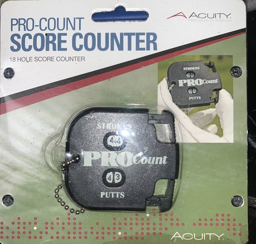 Acuity Pro-Count Golf Score Counter 18 Hole Strokes/Putts Counter ...