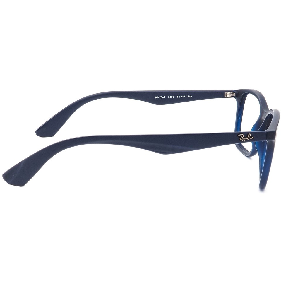 Ray-Ban Eyeglasses RB 7047 5450 Matte Blue Square Frame 54[]17 140 | eBay