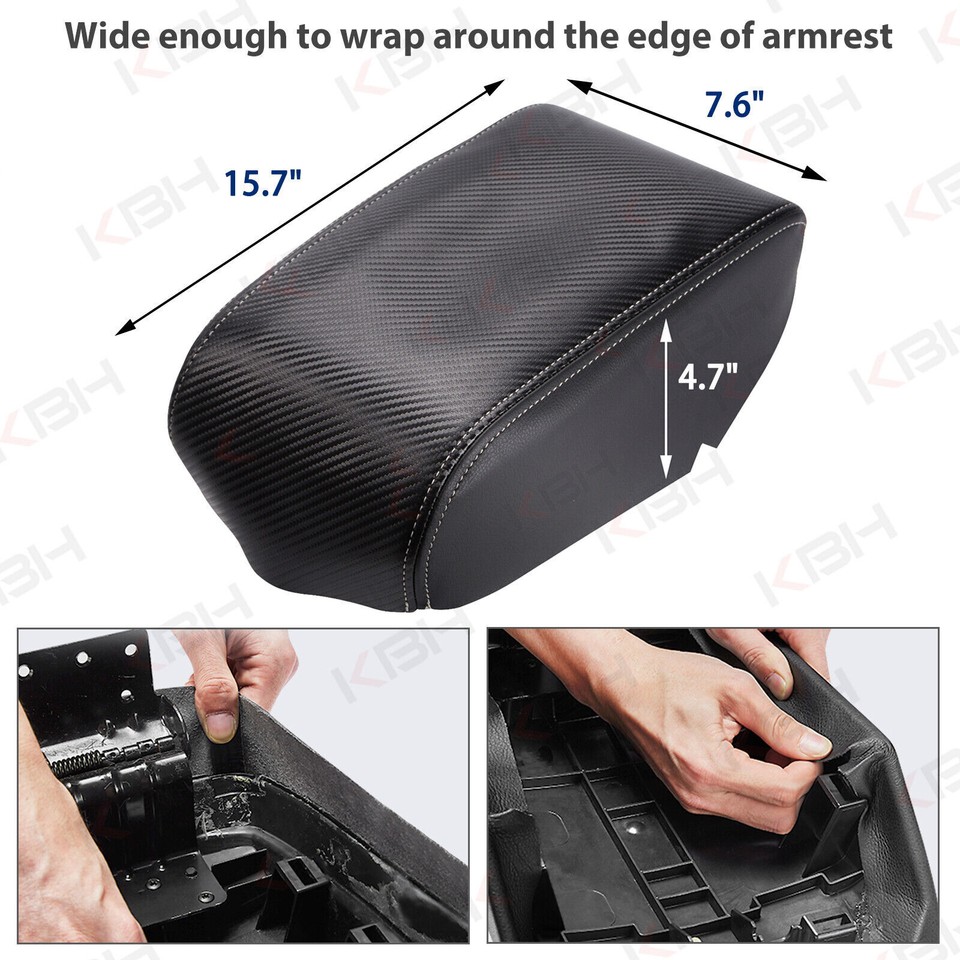 Fits 2011-2019 Ford Explorer Console Lid Armrest Cover Replacement ...