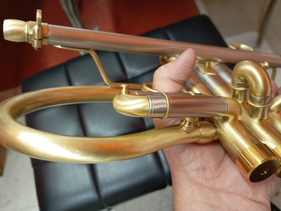 Berkeleywind Bb Flumpet Horn w/Flumpet mouthpiece Raw Brass STC Dark ...