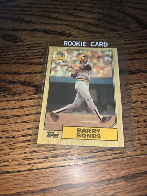 1987 Rare Topps Barry Bonds #320 "Misprint 3 On Back” Error Original ...