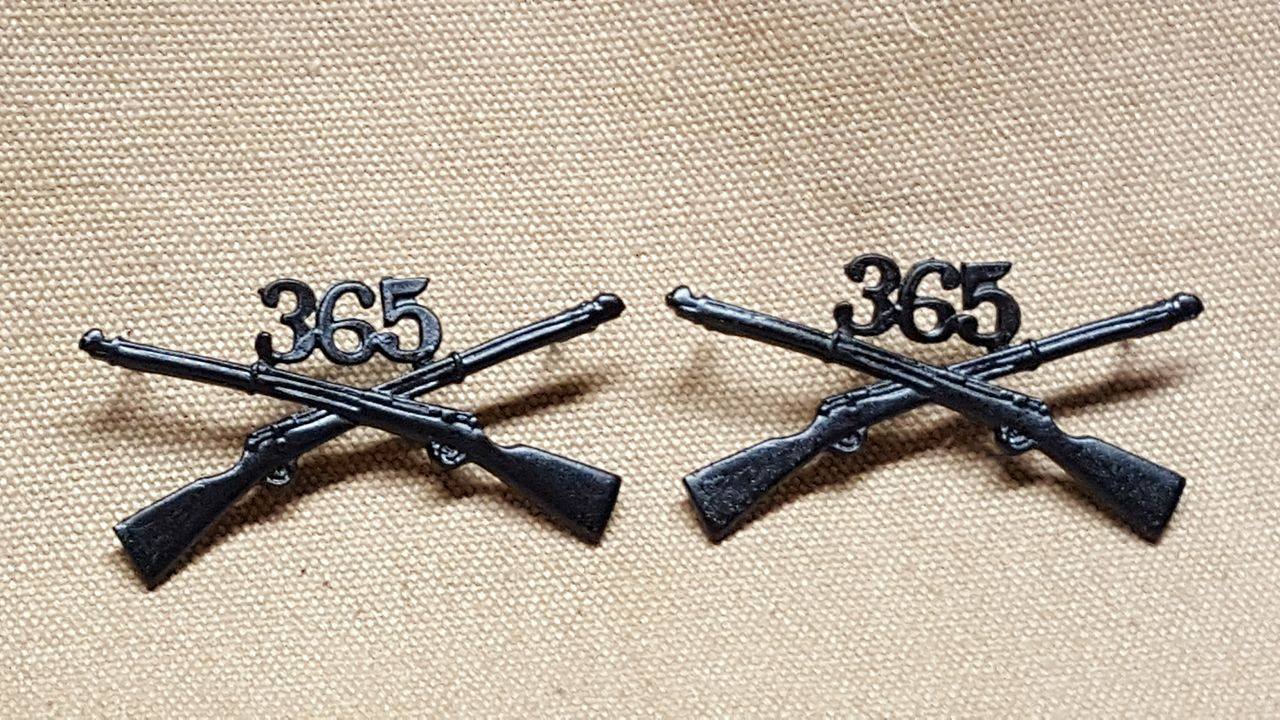 WWI 365th Infantry Regiment(92nd "Buffalo Soldiers" Div.)Insignia Pins ...