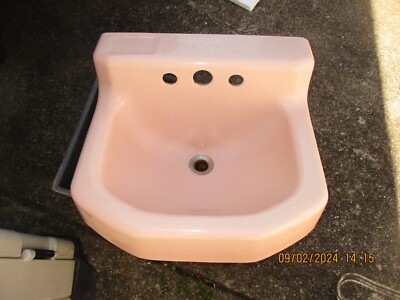 KOHLER PINK CAST IRON BATH BATHROOM SINK CAN SHIP!!!! | eBay