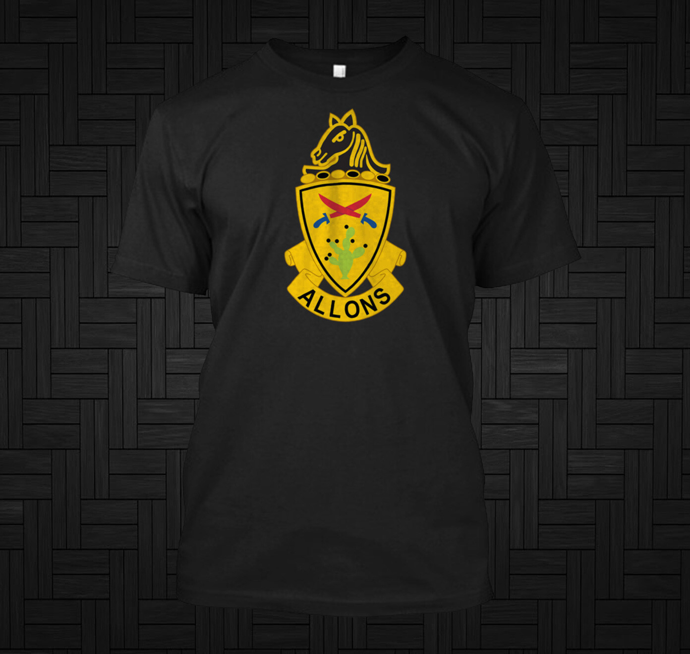 US Army 11th Armored Cavalry Regiment 11th ACR Allons - Custom t-shirt ...