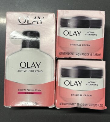 Olay Active Hydrating Beauty Fluid Lotion 6oz/2oz NEW 75609007446 | eBay